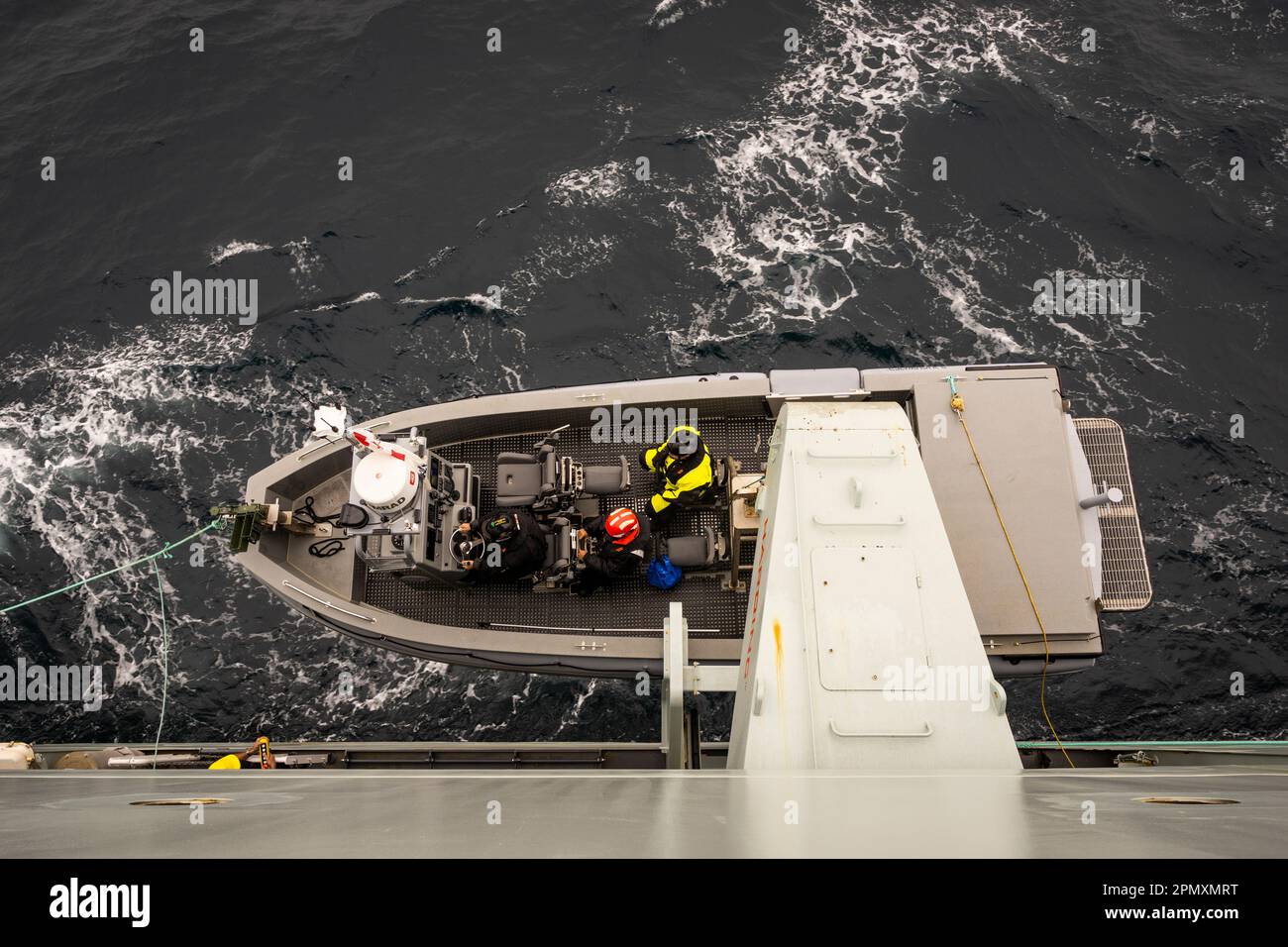 Small Rigid Hull Inflatable Boat (RHIB) launched by HMCS Margaret ...
