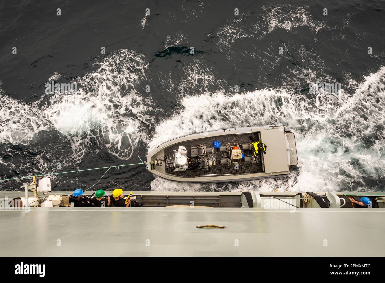 Small Rigid Hull Inflatable Boat (RHIB) launched by HMCS Margaret ...