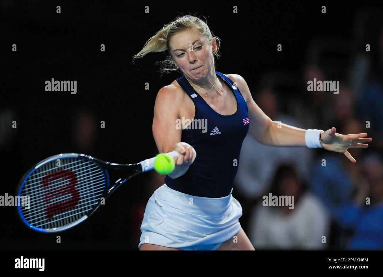 Great Britain’s Alicia Barnett in action during the Billie Jean King ...