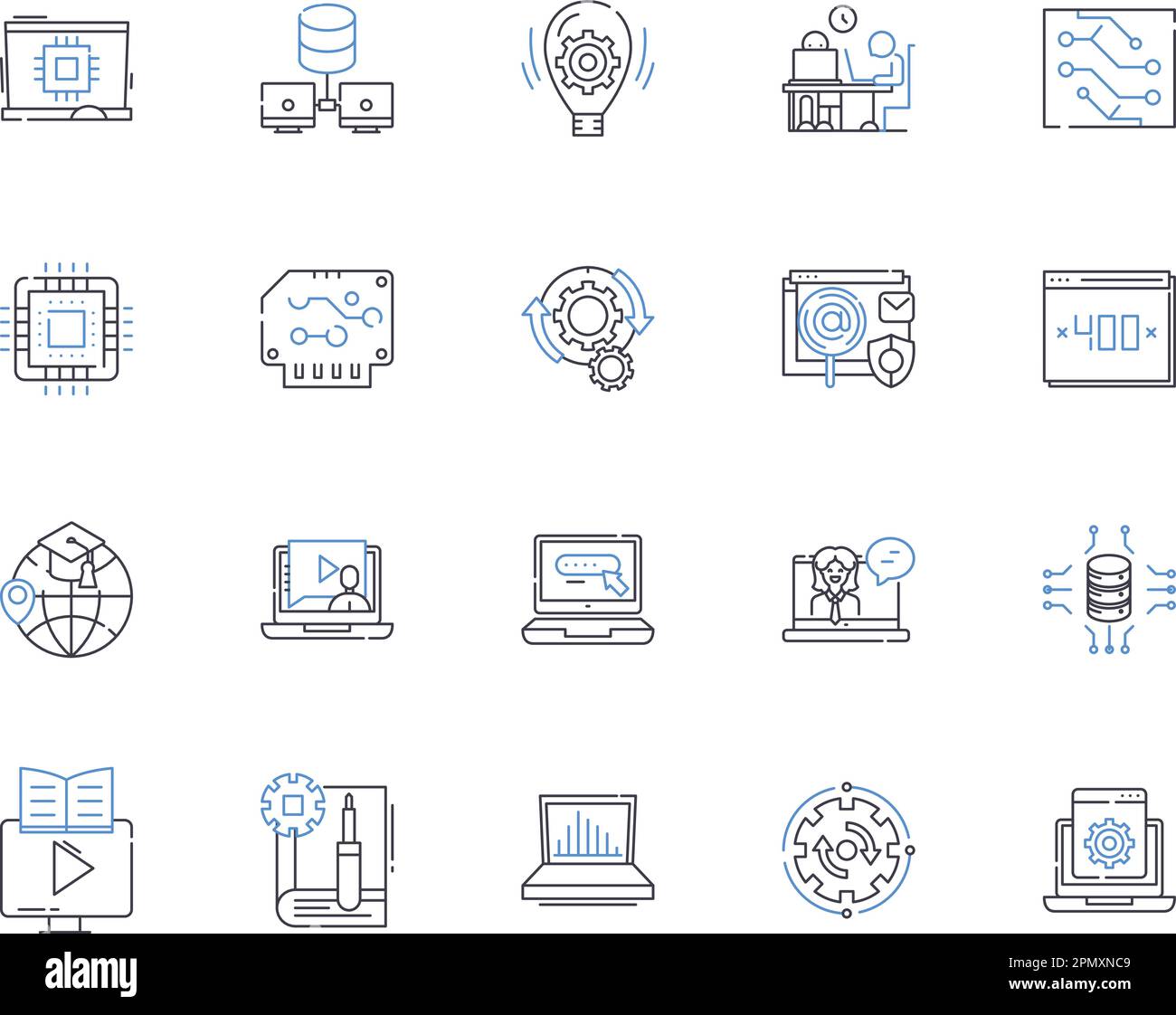 Website And Computer Outline Icons Collection Website Computer Internet Browsing Surfing