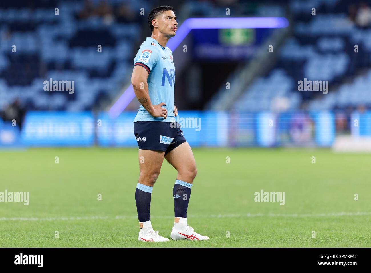 Lalakai Foketi of the Waratahs looks on during the Super Rugby Pacific ...