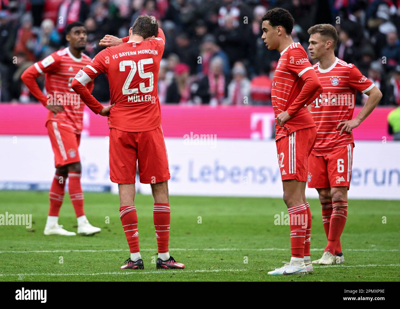 Munich, Germany. 15th Apr, 2023. Soccer: Bundesliga, Bayern Munich - TSG 1899 Hoffenheim ...