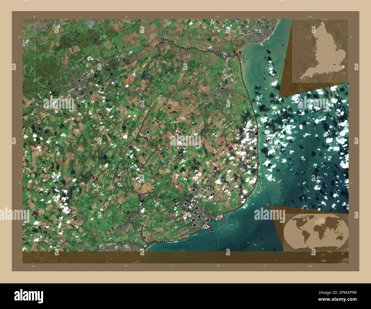 Dover, non metropolitan district of England - Great Britain. Low ...
