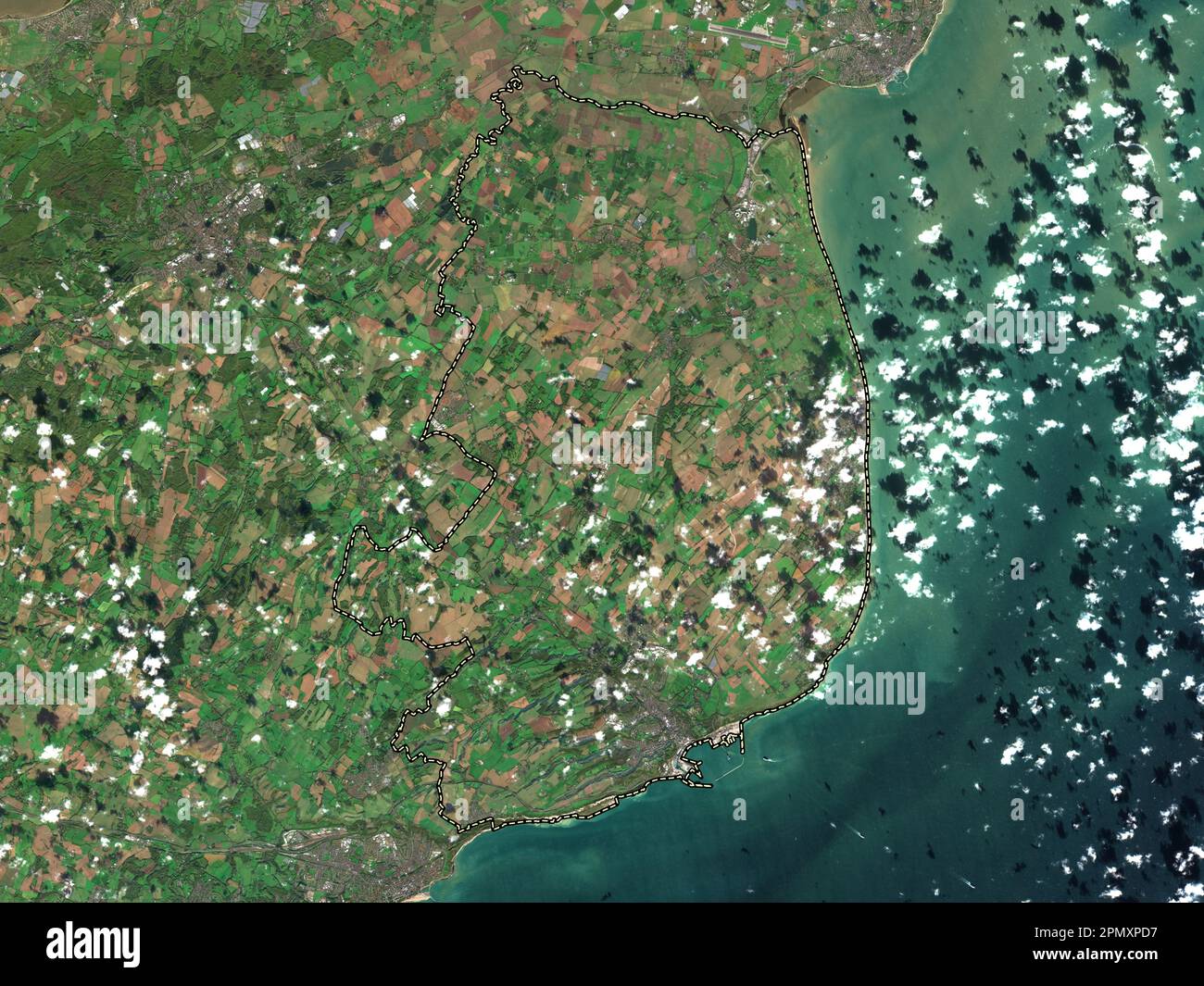 Dover, non metropolitan district of England - Great Britain. Low ...