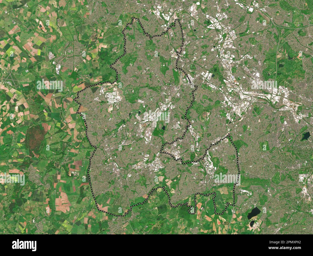 Dudley, administrative county of England - Great Britain. Low ...