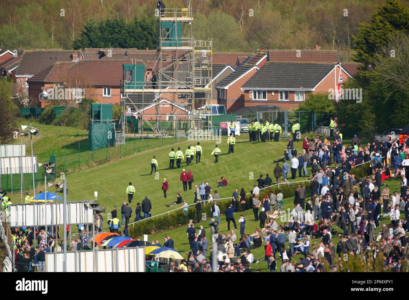 Police officers respond to Animal Rising activists attempting to invade ...