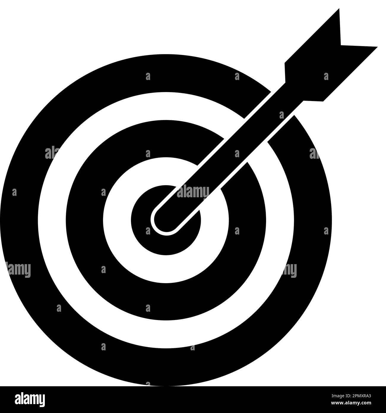 Target with arrow vector Icon Stock Vector Image & Art - Alamy