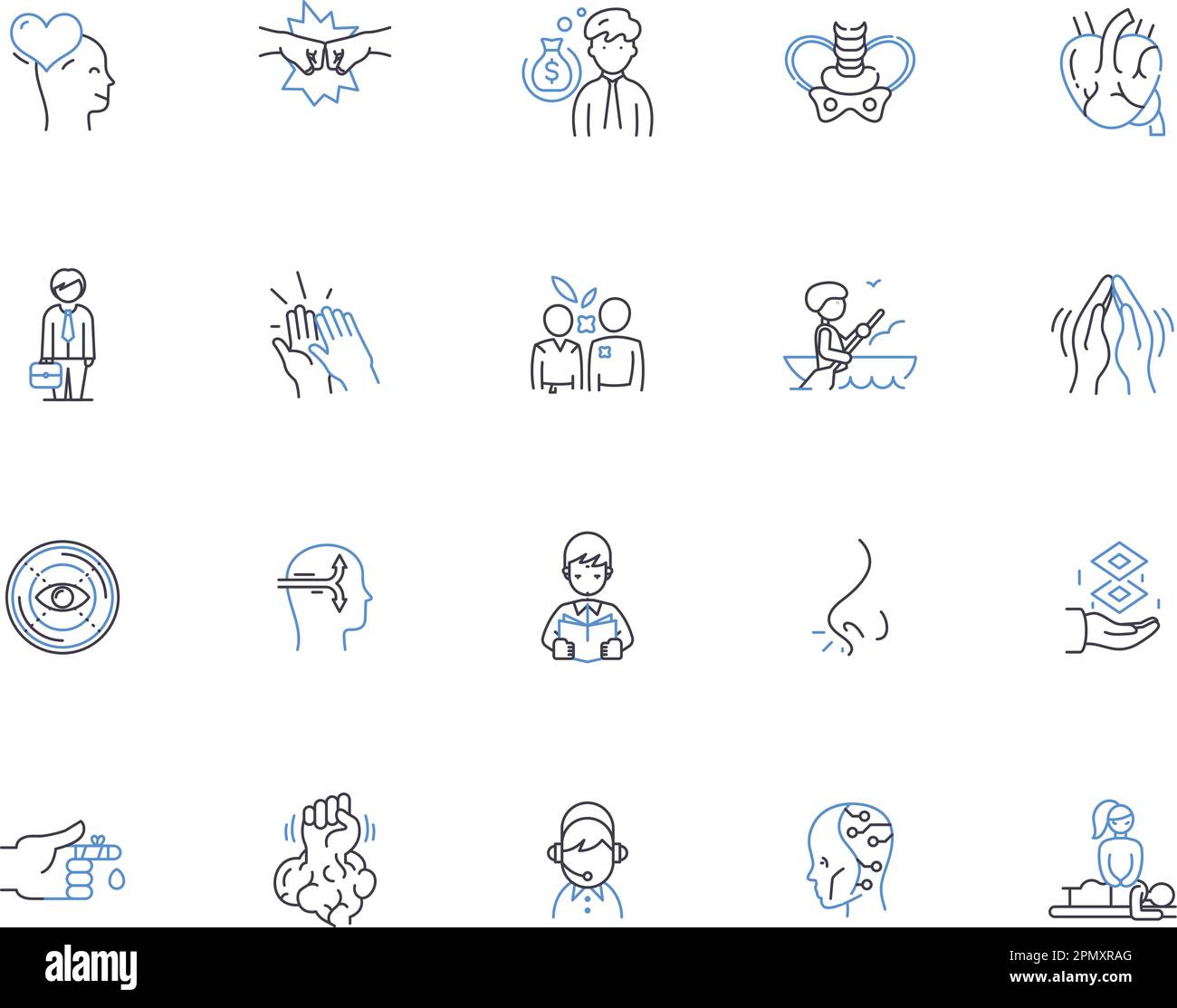 Human body outline icons collection. Anatomy, Organ, Skeleton, Muscle ...