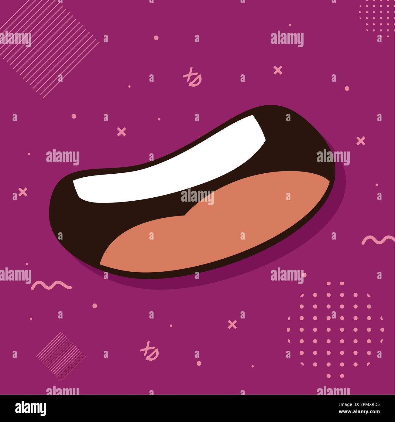 happy mouth smiling icon illustration Stock Vector Image & Art - Alamy