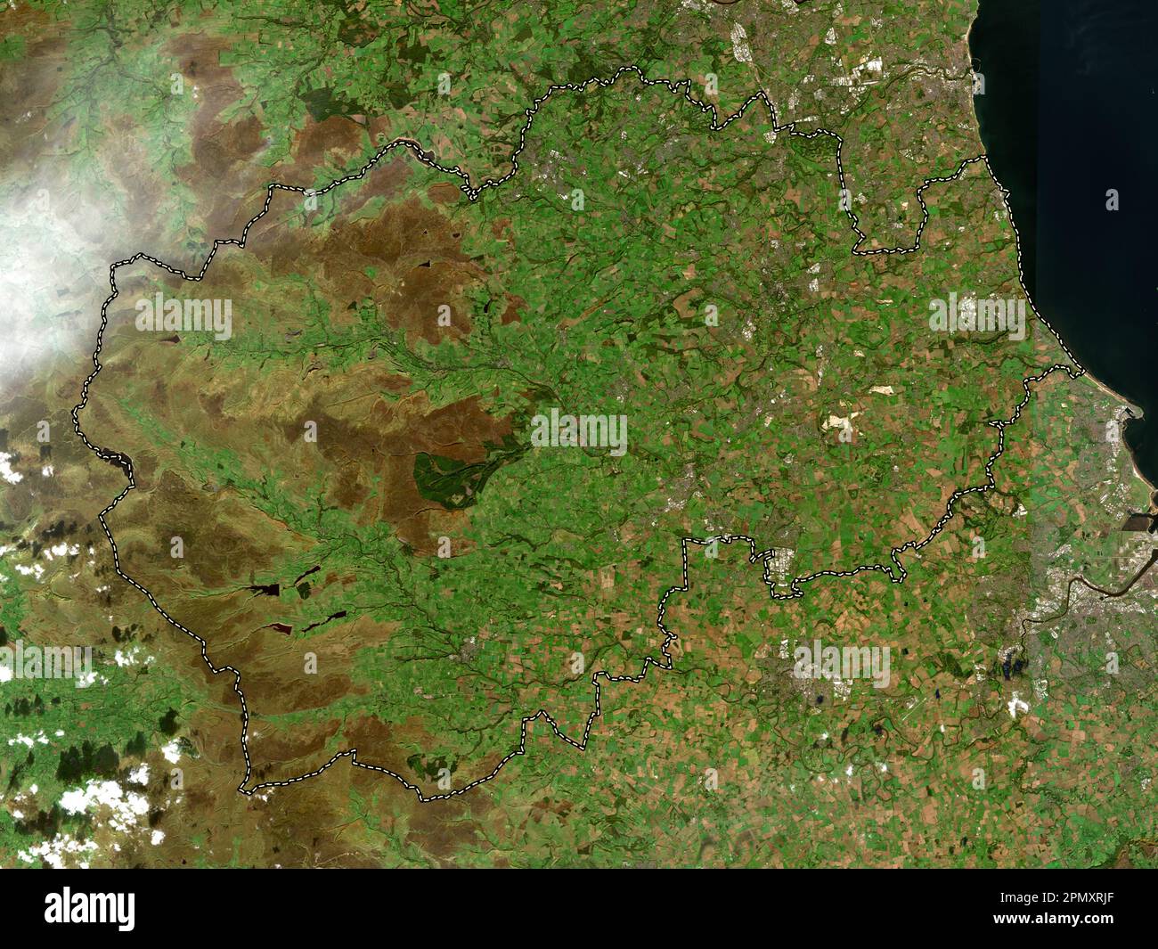 County Durham, administrative county of England - Great Britain. Low ...