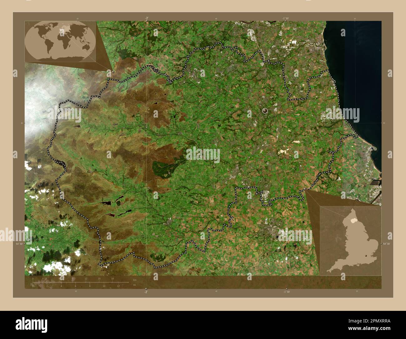 County Durham, administrative county of England - Great Britain. Low ...
