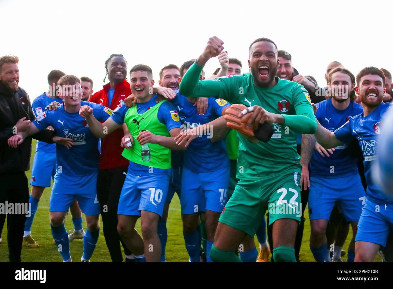 Leyton Orient goalkeeper Lawrence Vigouroux celebrates after the final ...
