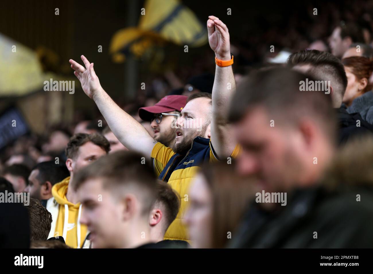 Wolverhampton Wanderers fans celebrate following the Premier League ...