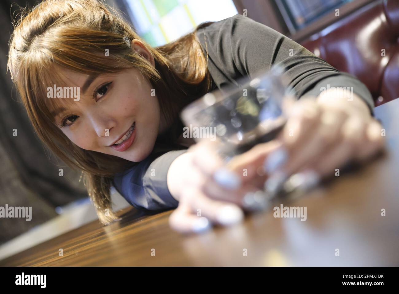 Hong Kong's first adult film actress in Japan Erena So, poses for photography at SCMPHH office ...