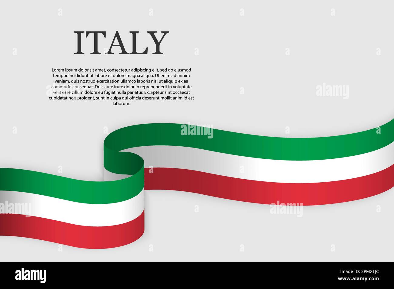 Ribbon flag of Italy . Abstract background Stock Vector Image & Art - Alamy