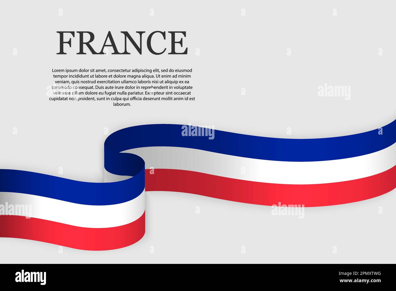 Ribbon flag of France . Abstract background Stock Vector Image & Art ...