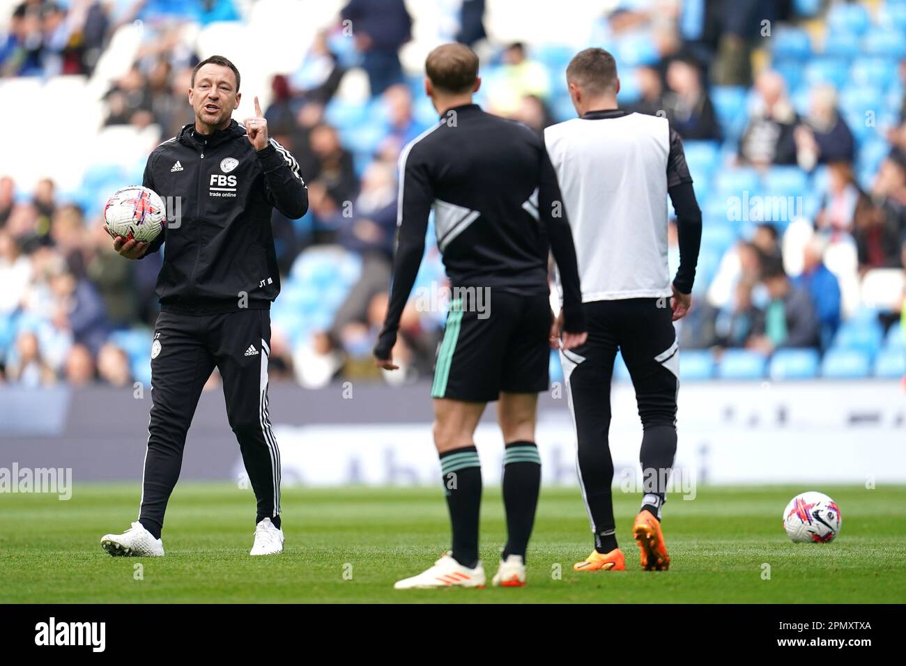 Leicester City first team coach John Terry (left) ahead of the Premier ...