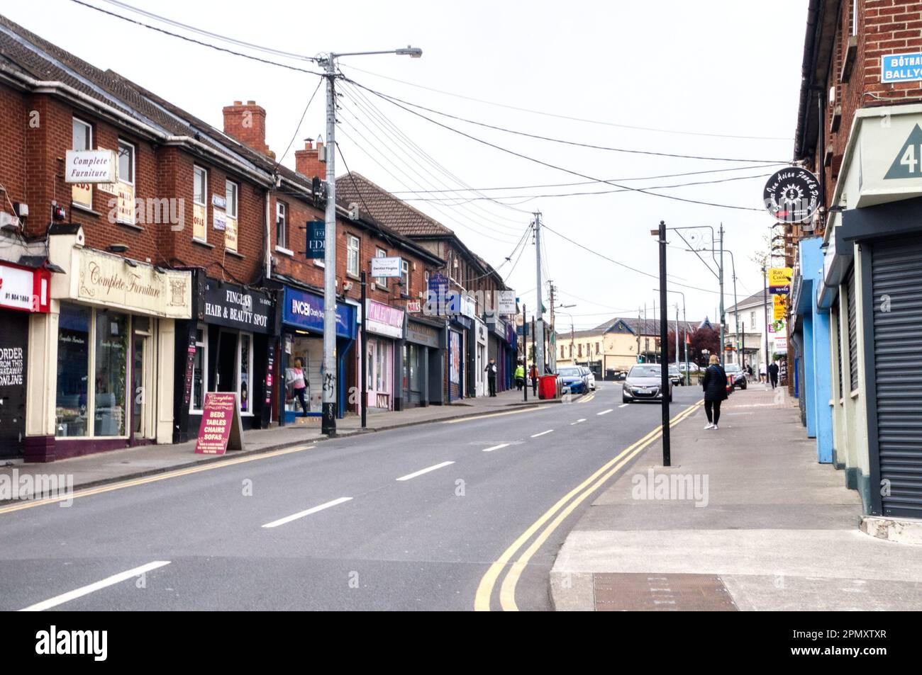 Finglas village ireland Stock Photo - Alamy
