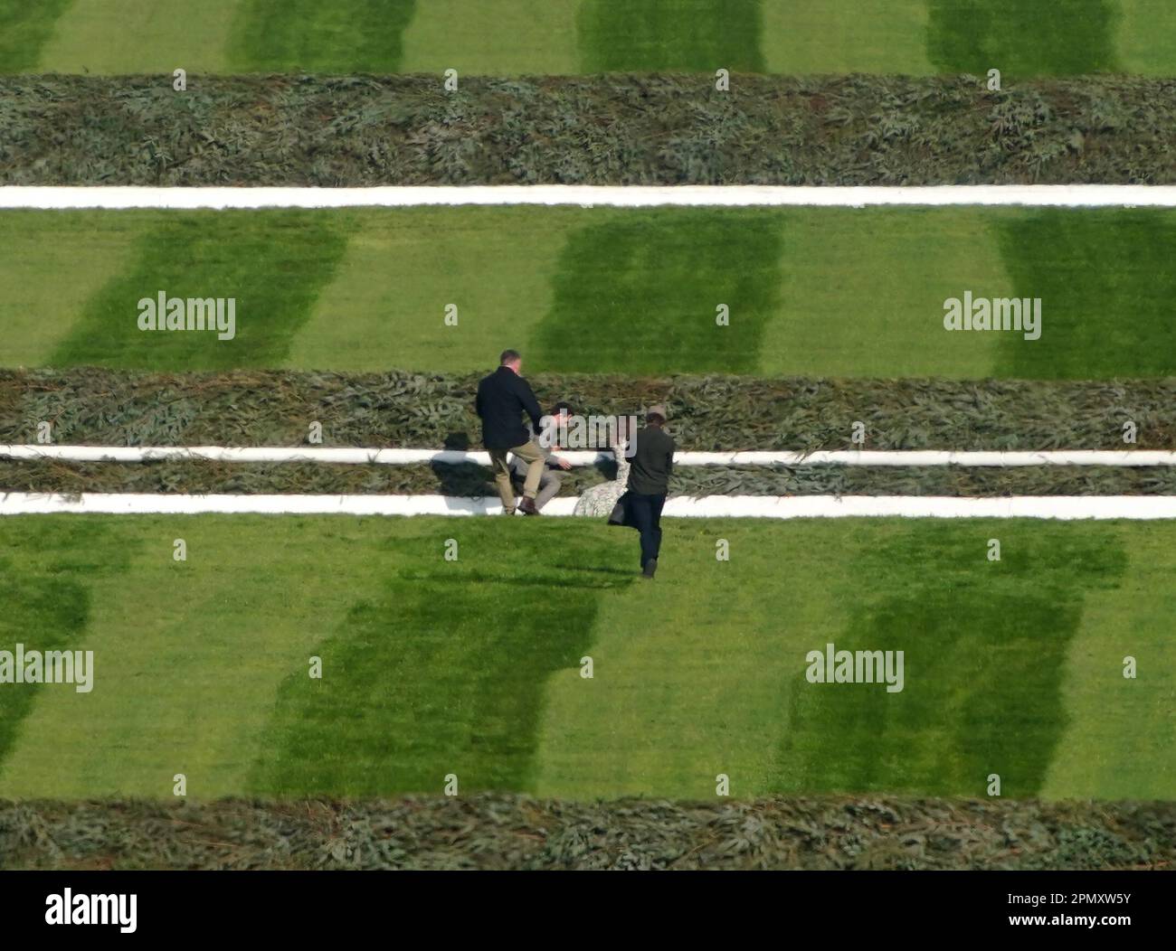 Protesters form human barricade hi-res stock photography and images - Alamy