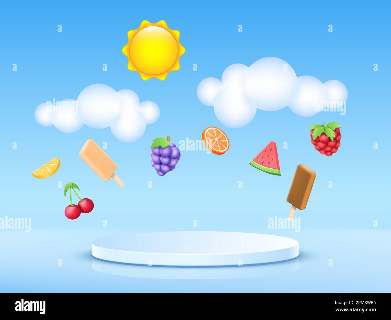 3d render empty bright Stock Vector Images - Alamy