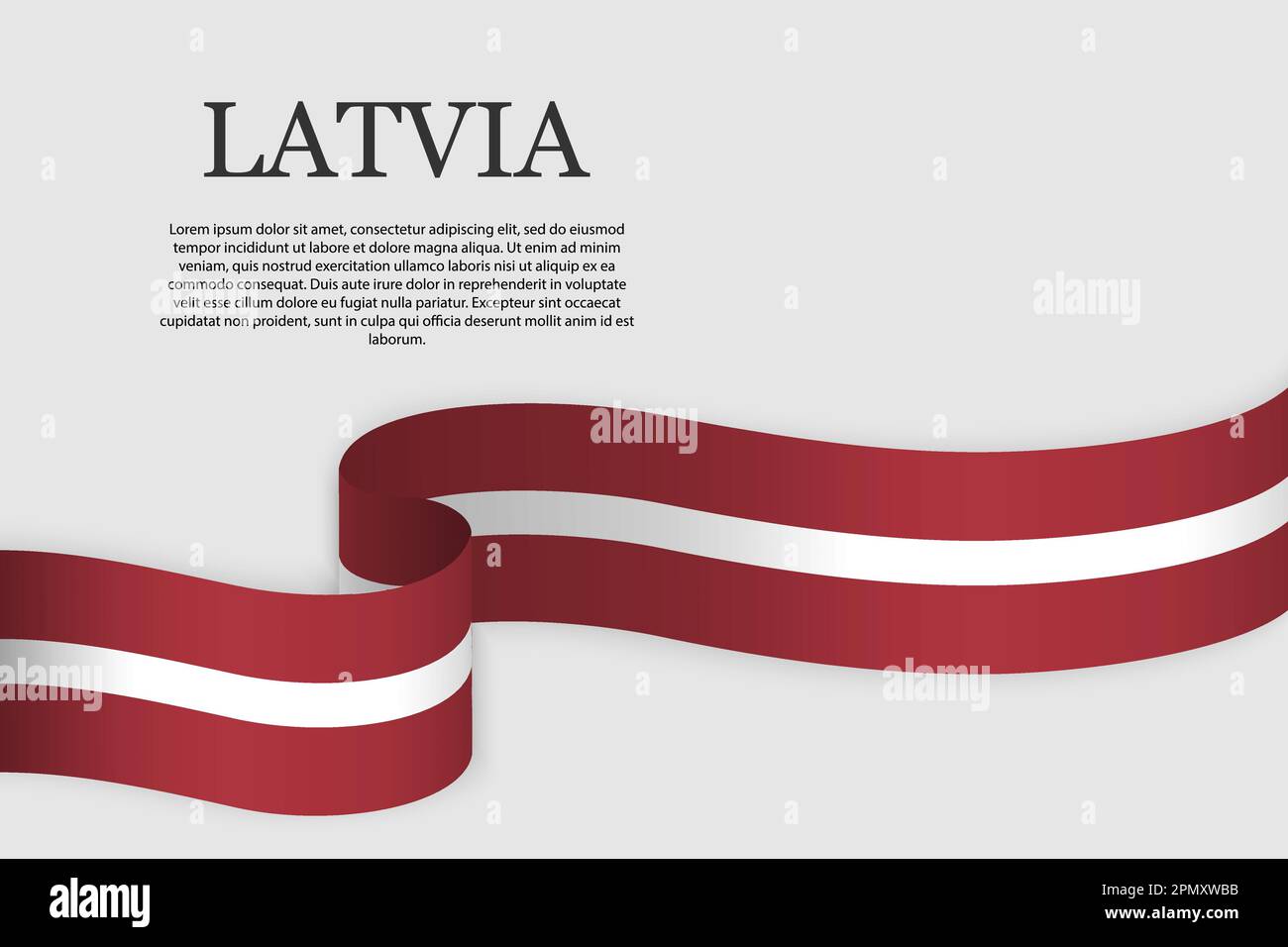 Ribbon flag of Latvia . Abstract background Stock Vector Image & Art - Alamy