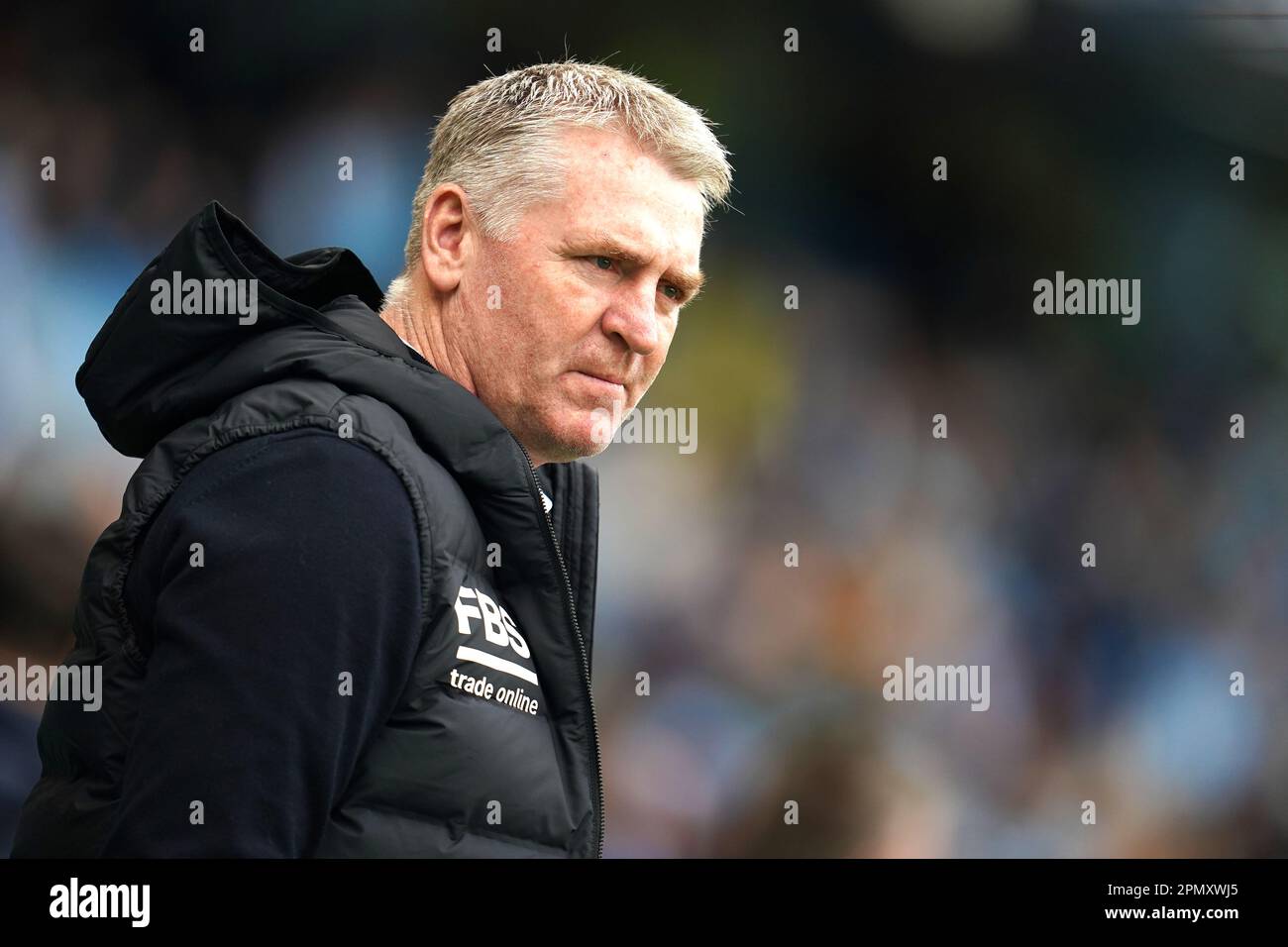 Leicester City manager Dean Smith before the Premier League match at ...