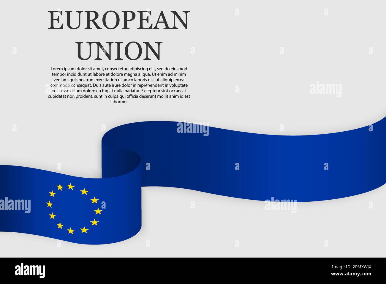 Ribbon flag of European Union . Abstract background Stock Vector Image ...
