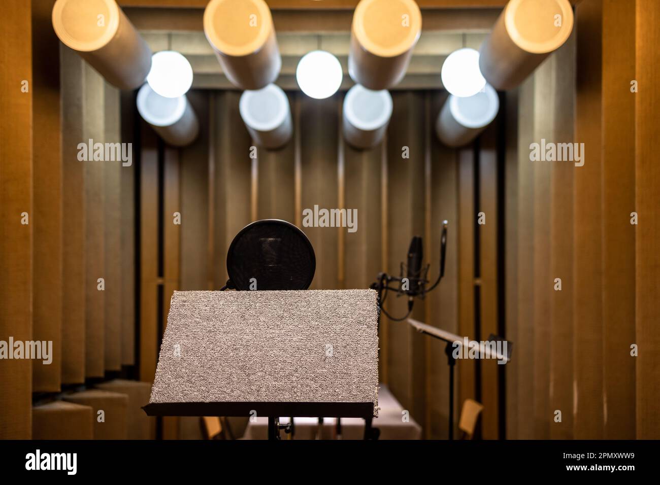 Professional recording studio, complete with technical equipment Stock ...