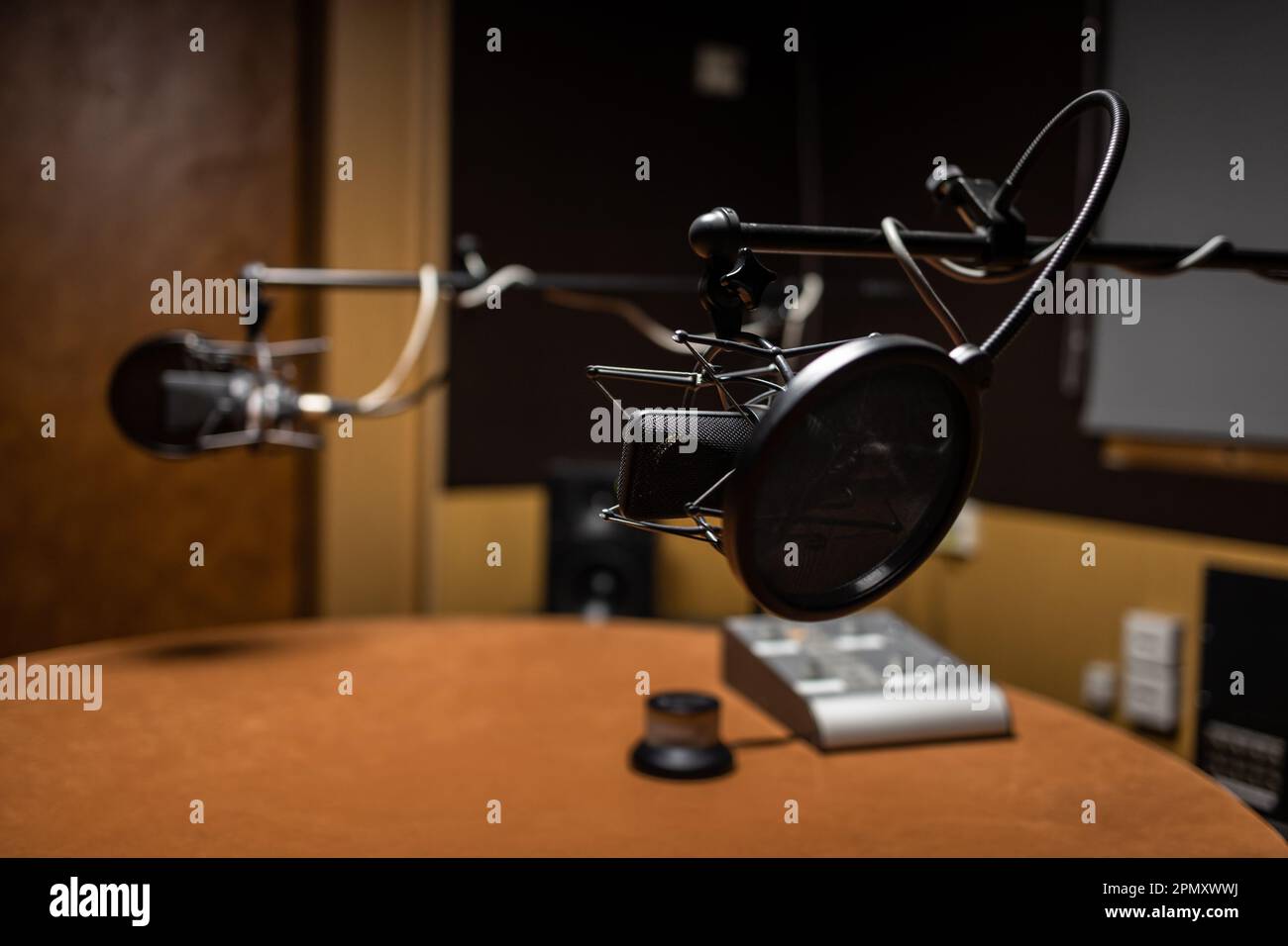 Professional recording studio, complete with technical equipment Stock ...