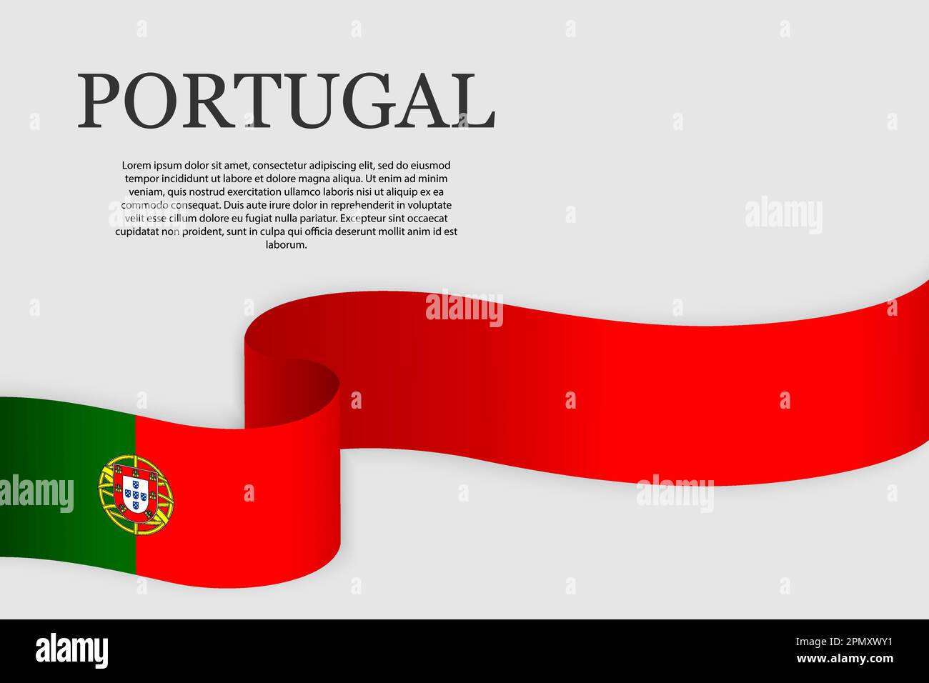 Ribbon flag of Portugal . Abstract background Stock Vector Image & Art ...