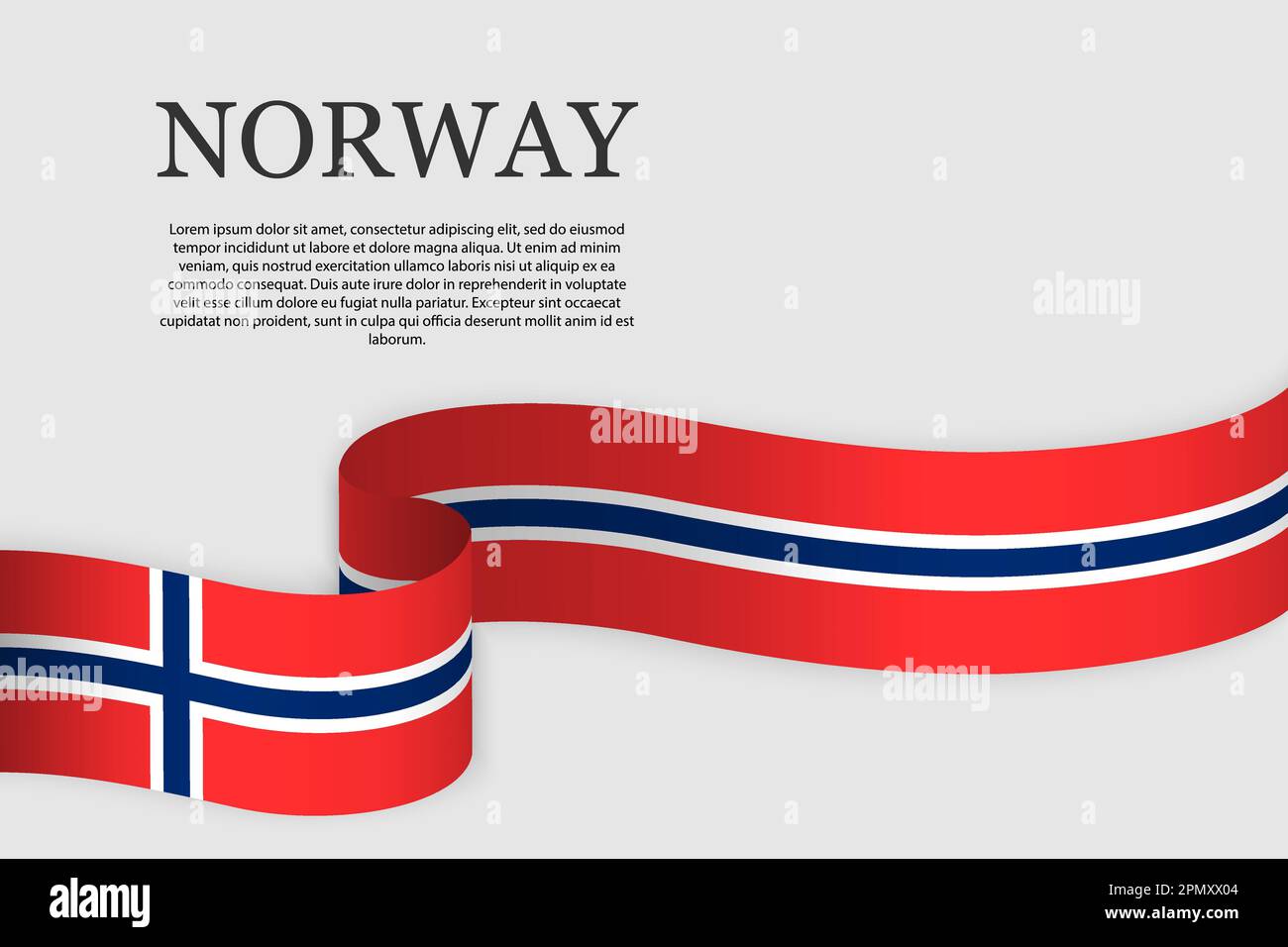 Ribbon flag of Norway . Abstract background Stock Vector Image & Art ...
