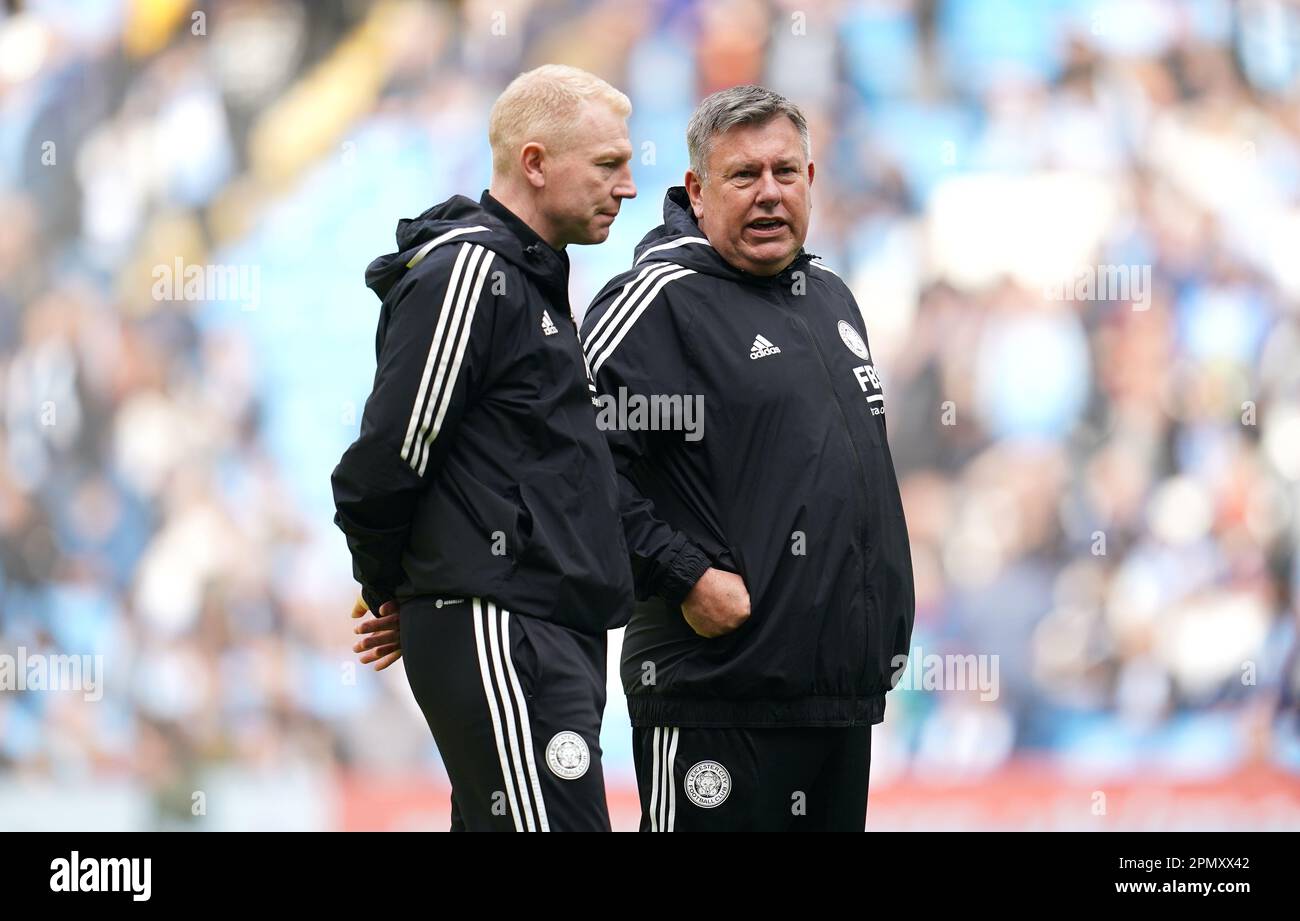 Leicester City first team coaches Craig Shakespeare (right) and Adam ...