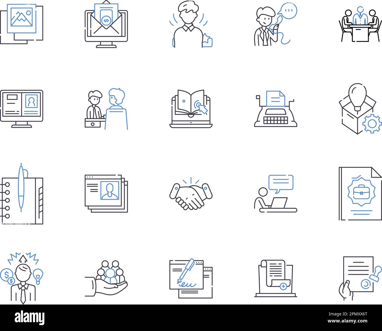 Remote team outline icons collection. Remote, Team, Digital, Workforce ...