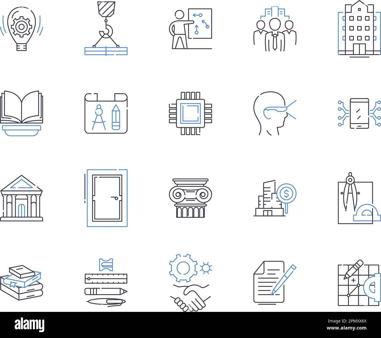 Engineering And Design Outline Icons Collection Engineering Design Technical Cad Innovate