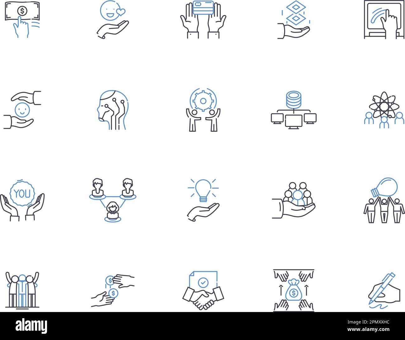 Maintenance outline icons collection. Fix, Repair, Adjust, Replace ...