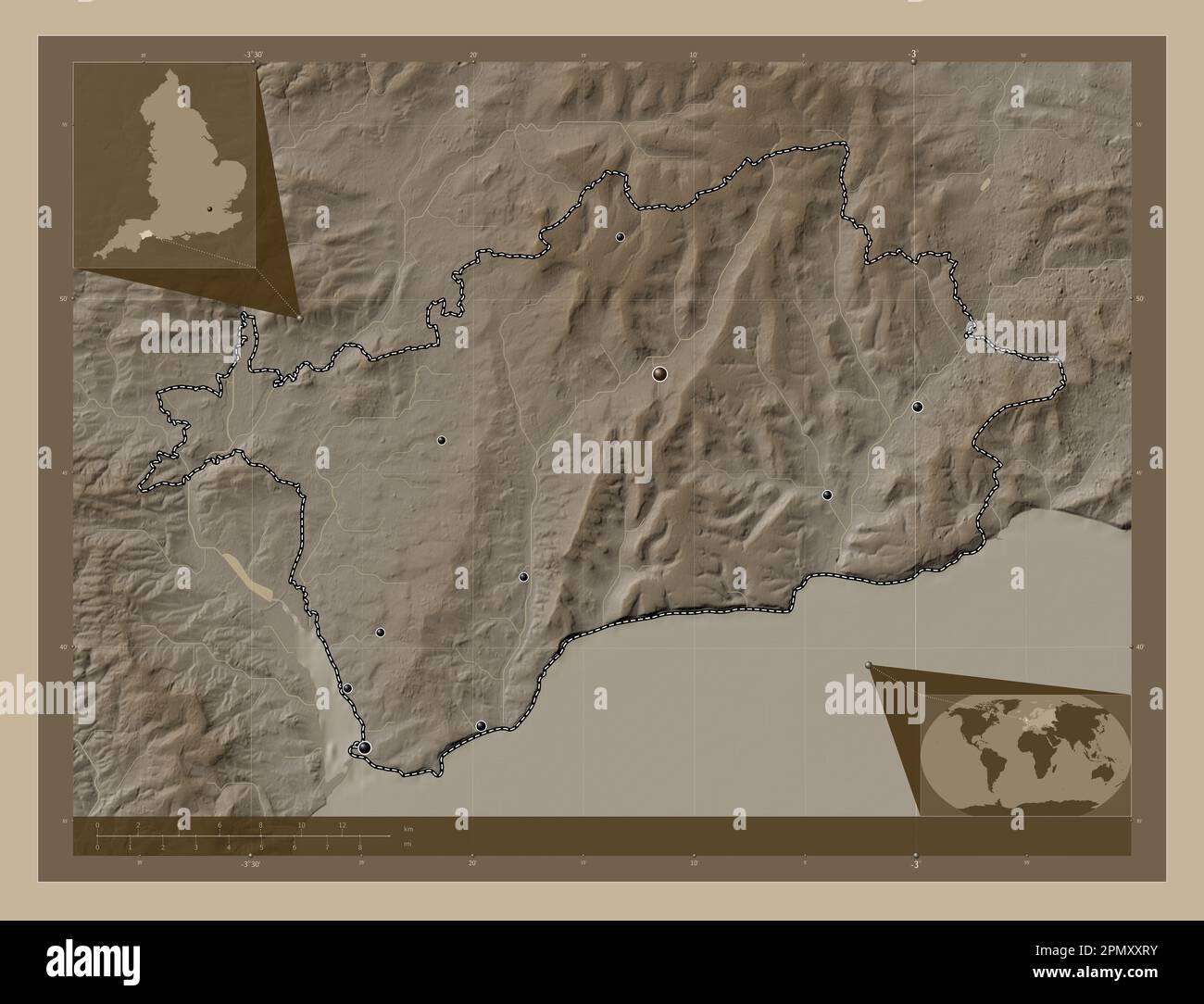 Axminster map hi-res stock photography and images - Alamy
