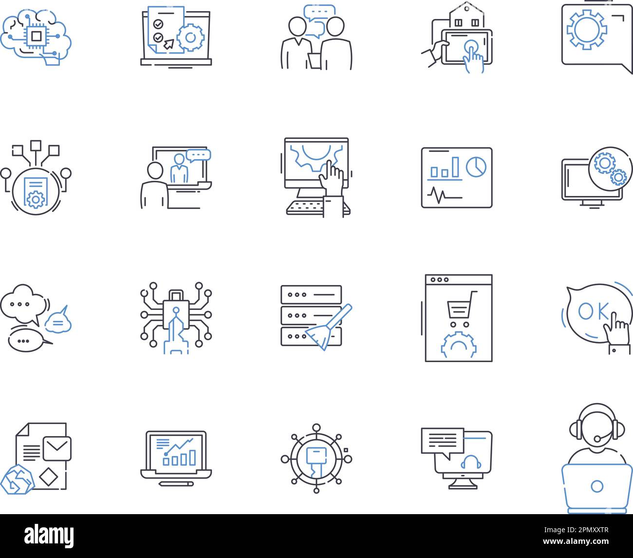 Tutoring Outline Icons Collection Tutoring Tutor Teach Tutoring