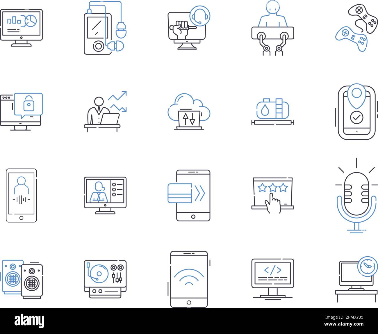 Data Privacy Outline Icons Collection Data Privacy Gdpr Security