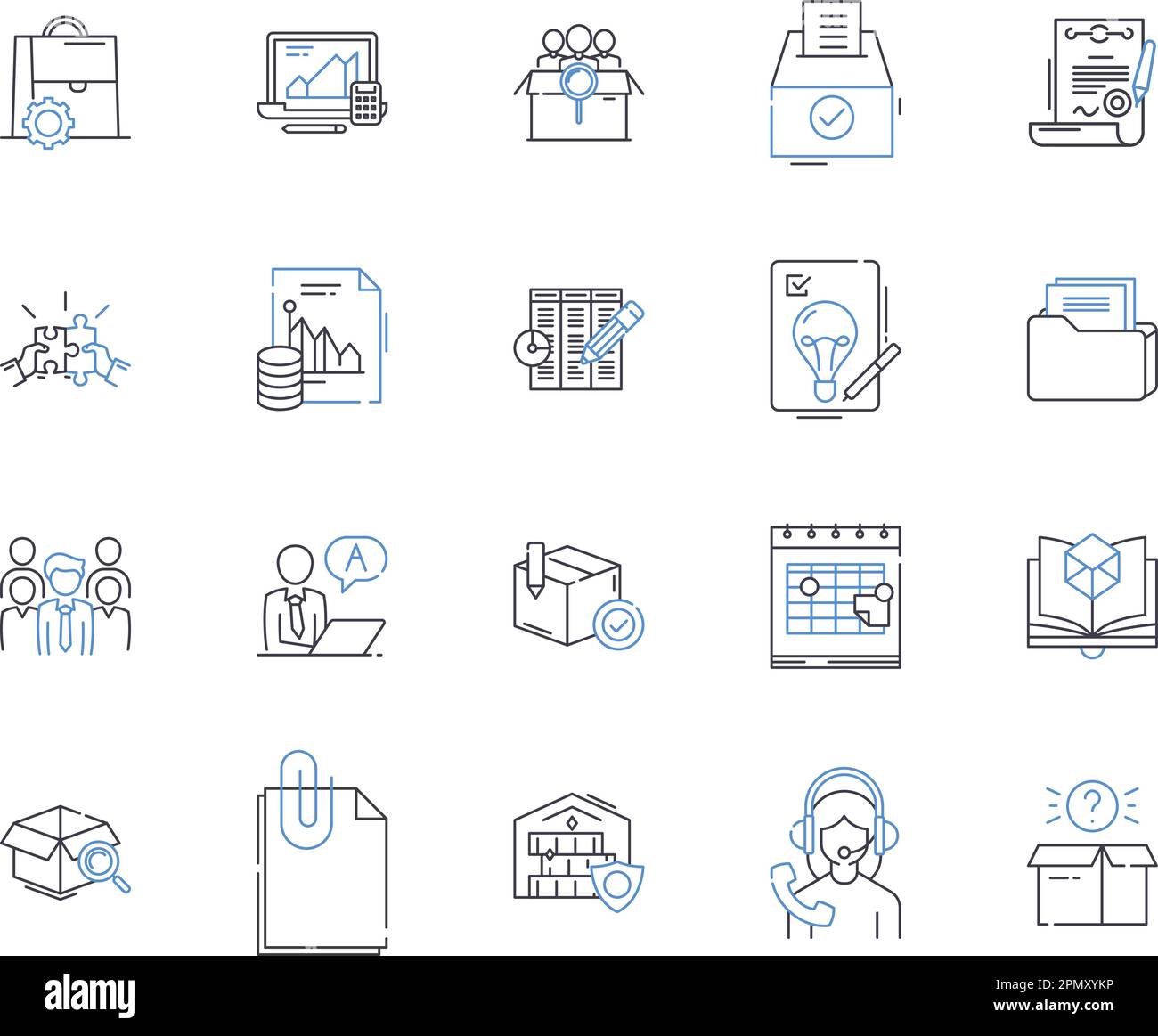 Paperwork outline icons collection. Forms, Documents, Records, Filing ...