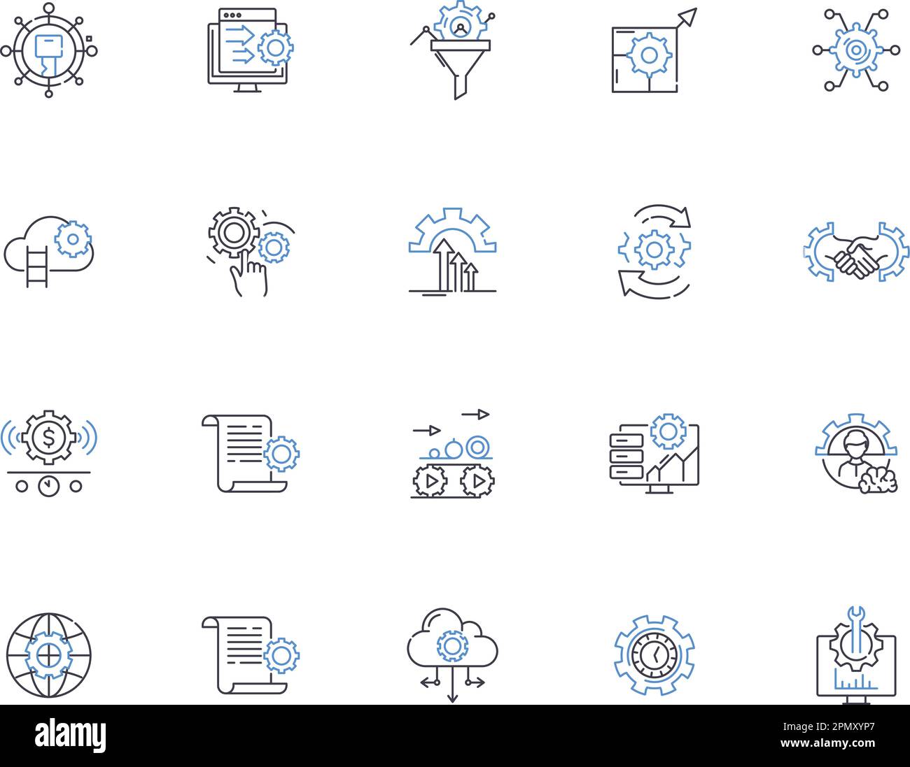 Settings Outline Icons Collection Options Configuration Parameters Preference Customize