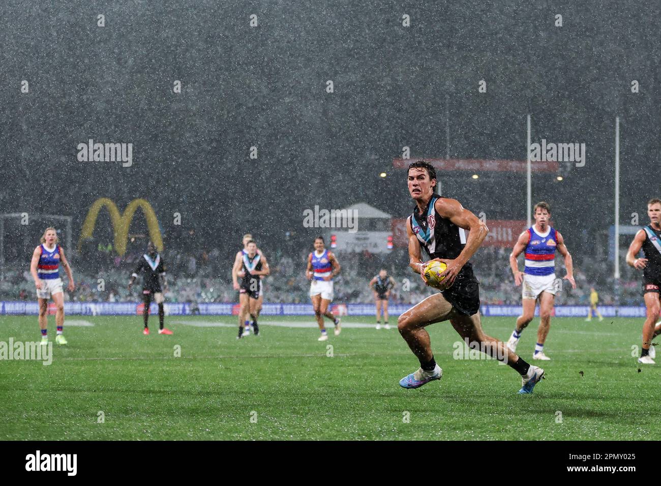 Connor Rozee of the Power during the AFL Round 5 match between the Port ...