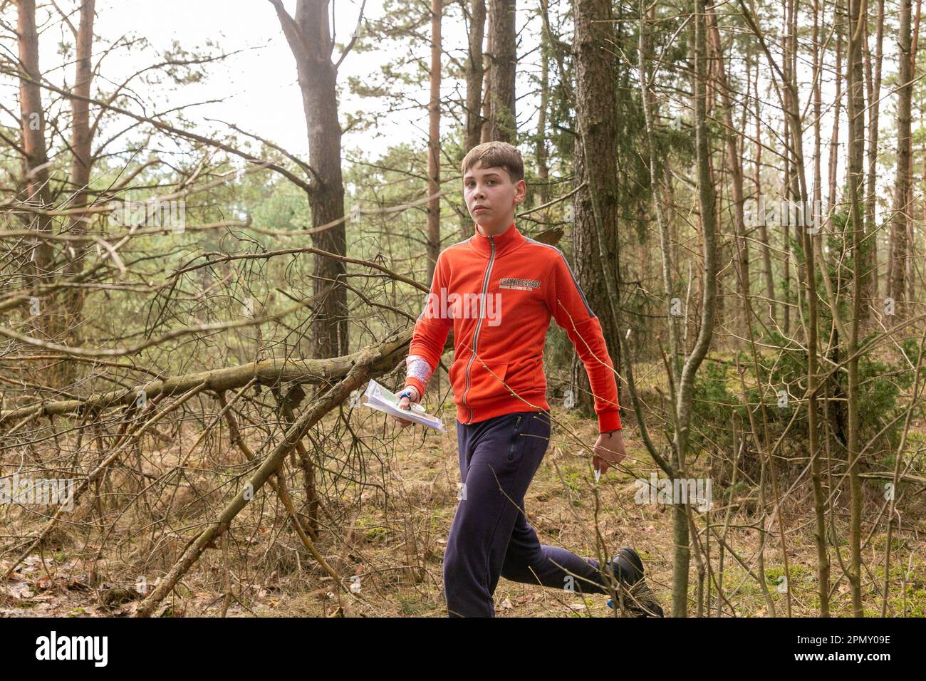 Grodno, Belarus - 25 March, 2023: Strong caucasian teenage boy wearing ...