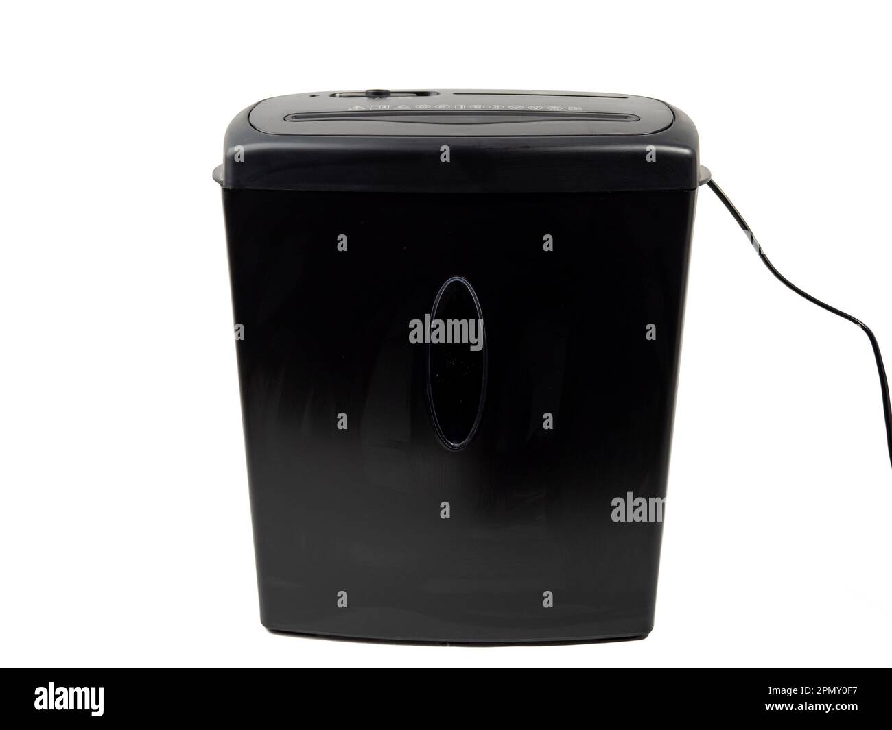 Paper and CD shredder. Stationery Document Shredder. Close-up Stock ...