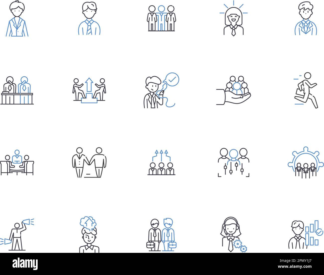 Task Management Outline Icons Collection Organizing Planning Scheduling Allocating