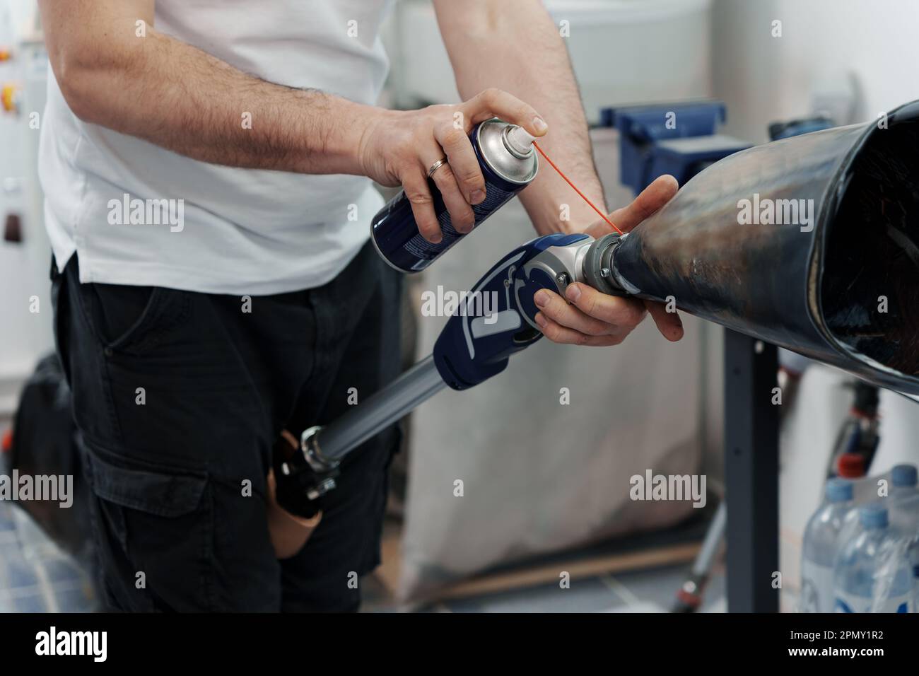 Closeup crop anonymous master hi-res stock photography and images - Alamy