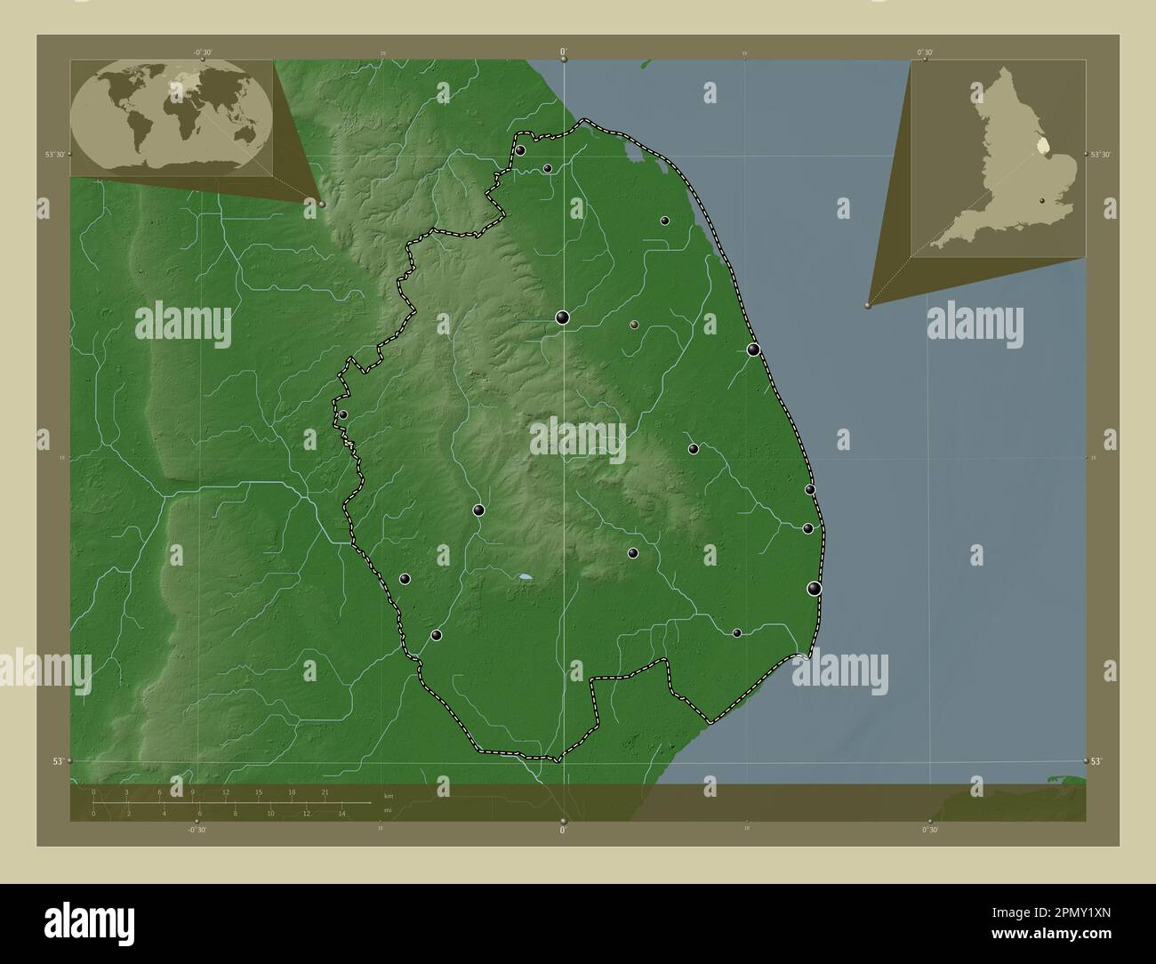 East Lindsey, non metropolitan district of England - Great Britain ...