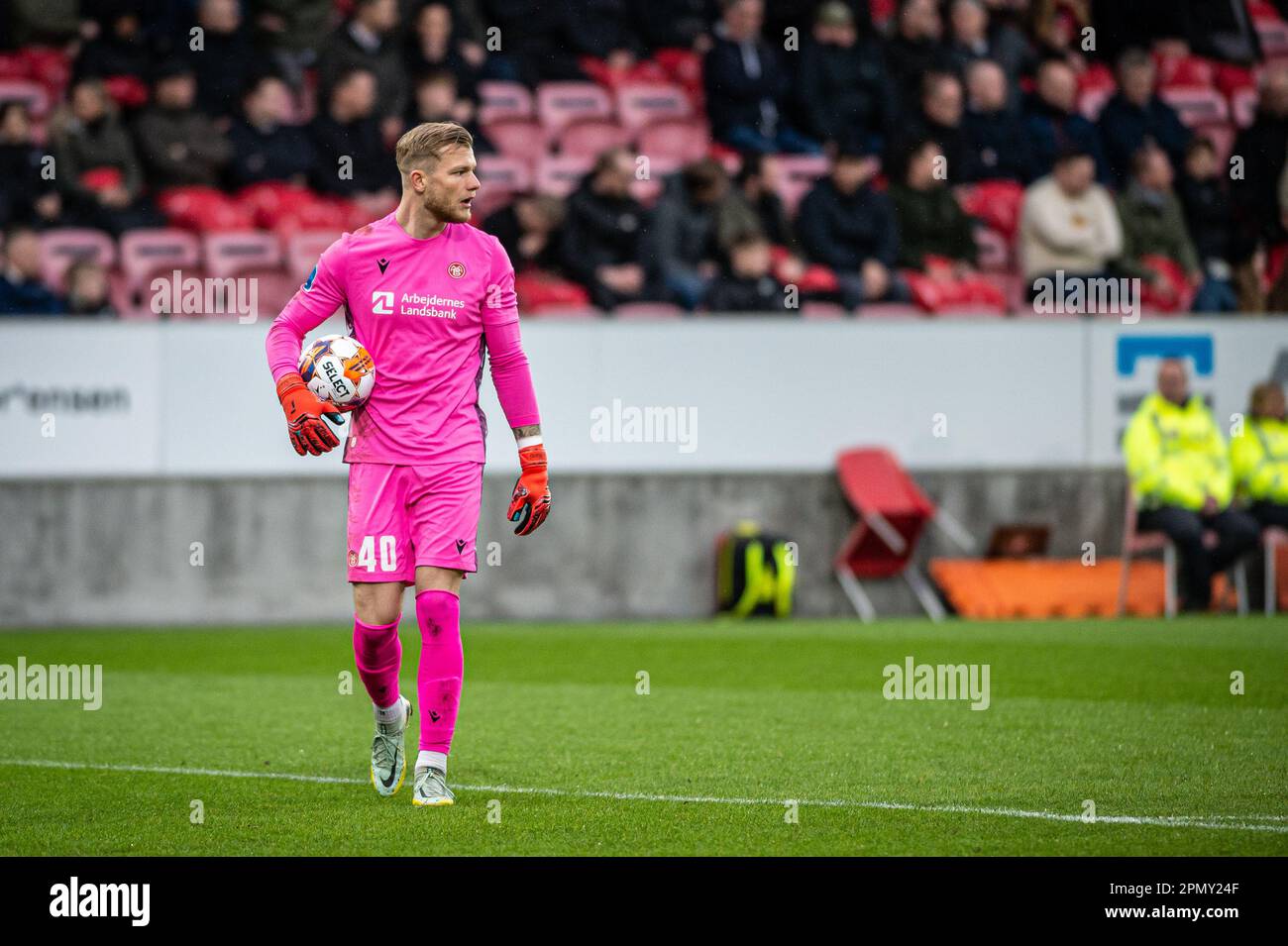 Herning, Denmark. 14th, April 2023. Goalkeeper Nico Mantl (40) of ...