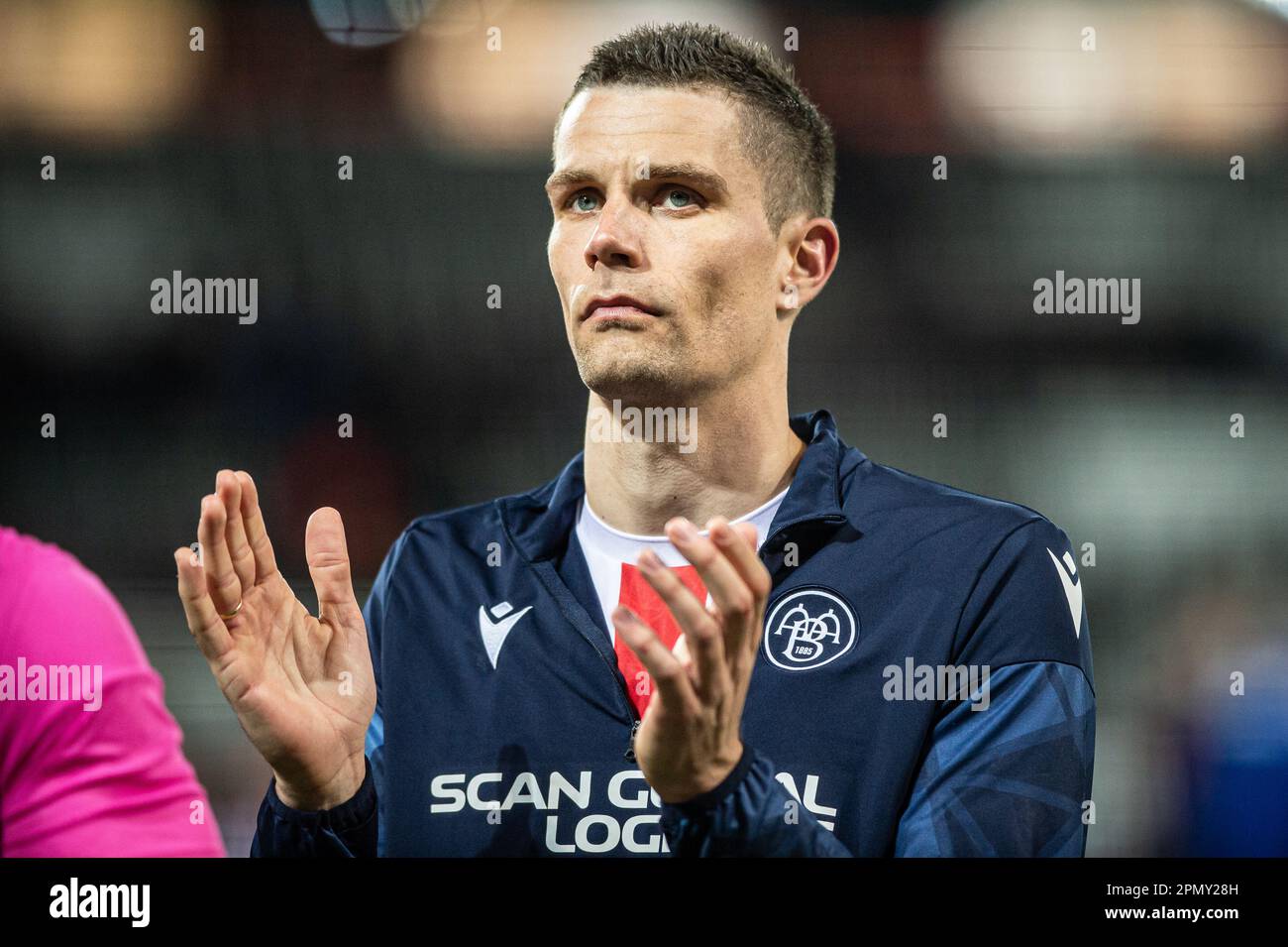 Herning, Denmark. 14th, April 2023. Nicklas Helenius of Aalborg ...