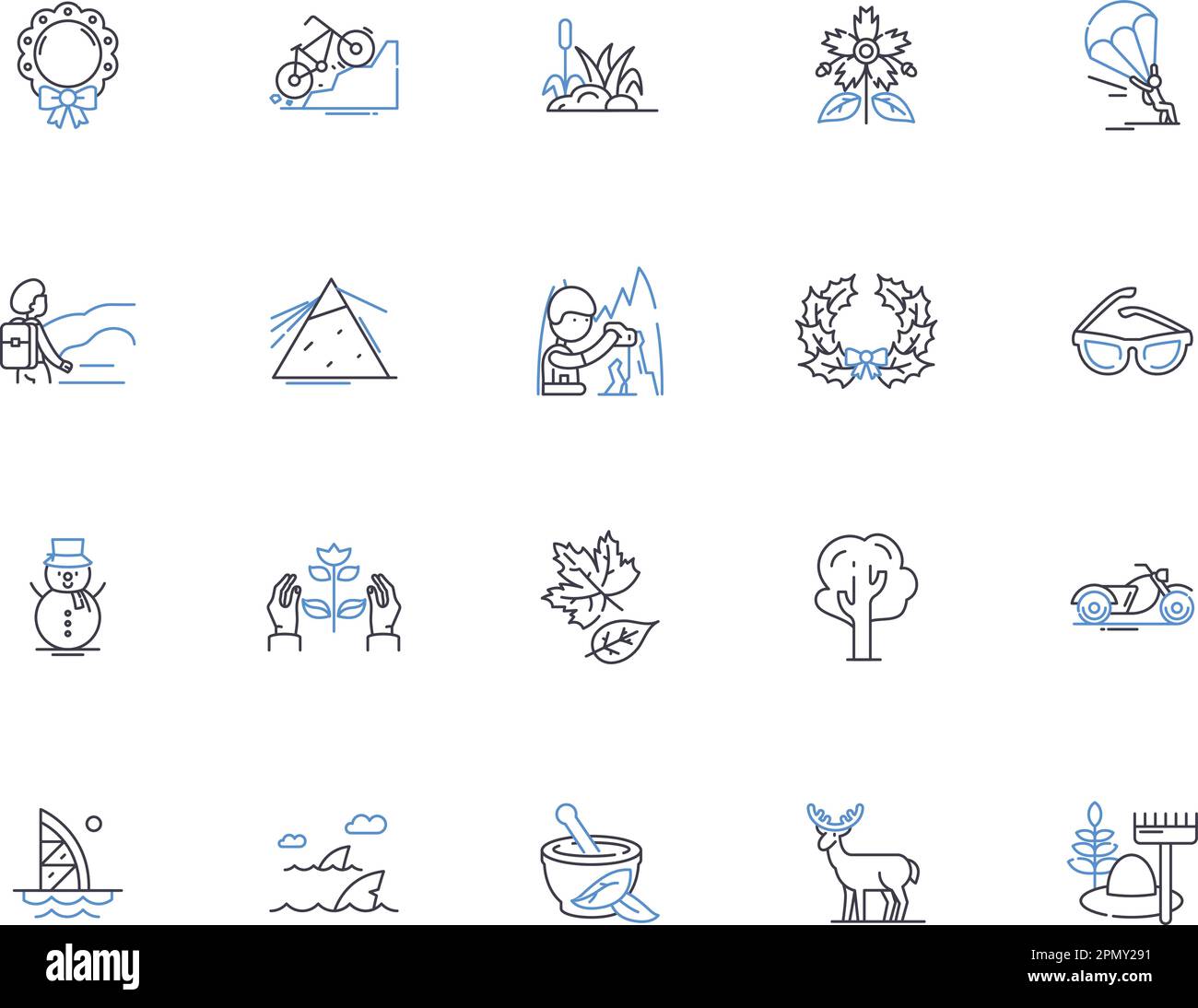 Climate outline icons collection. Climate, Heat, Cold, Temperatures ...