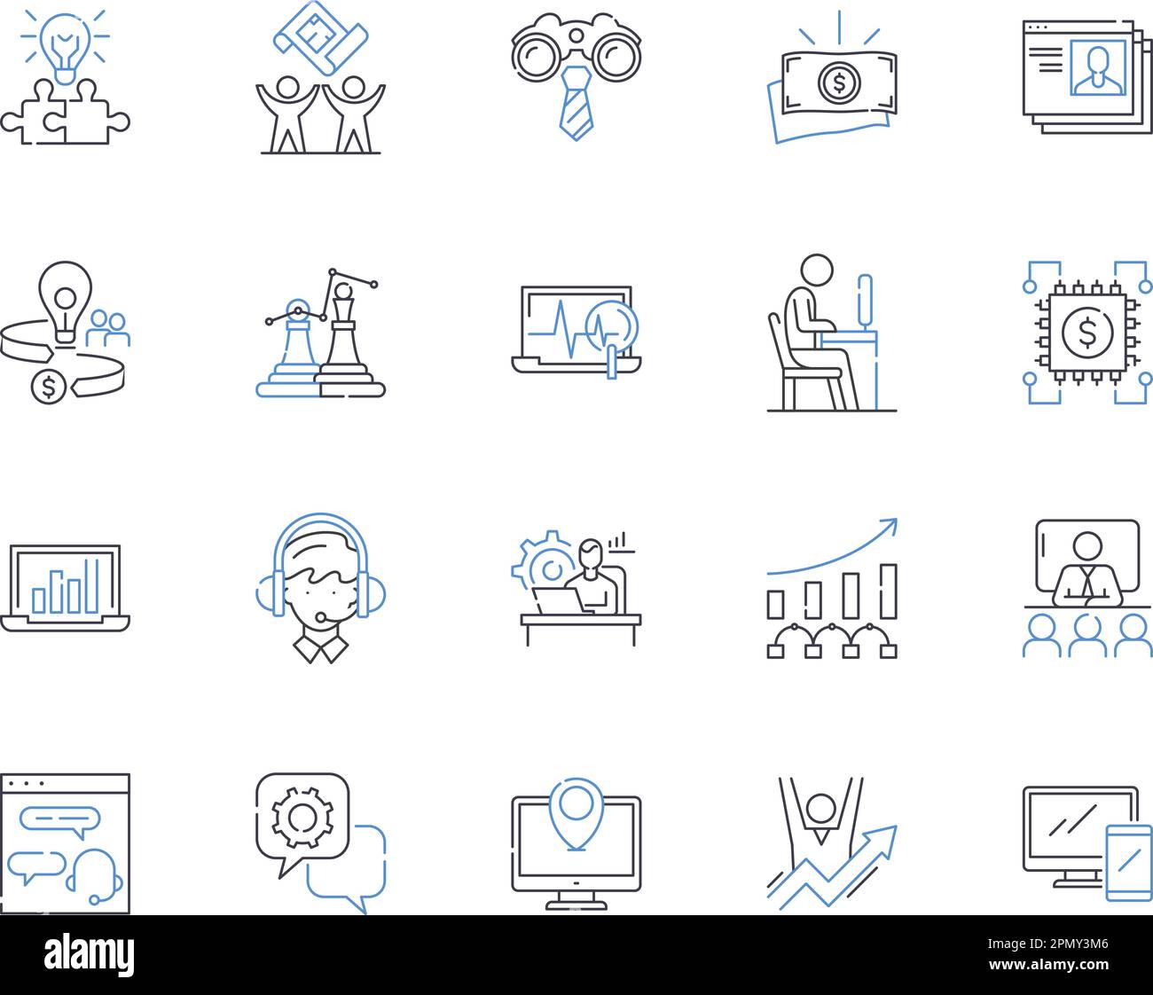 Product launch outline icons collection. Product, Launch, Release ...